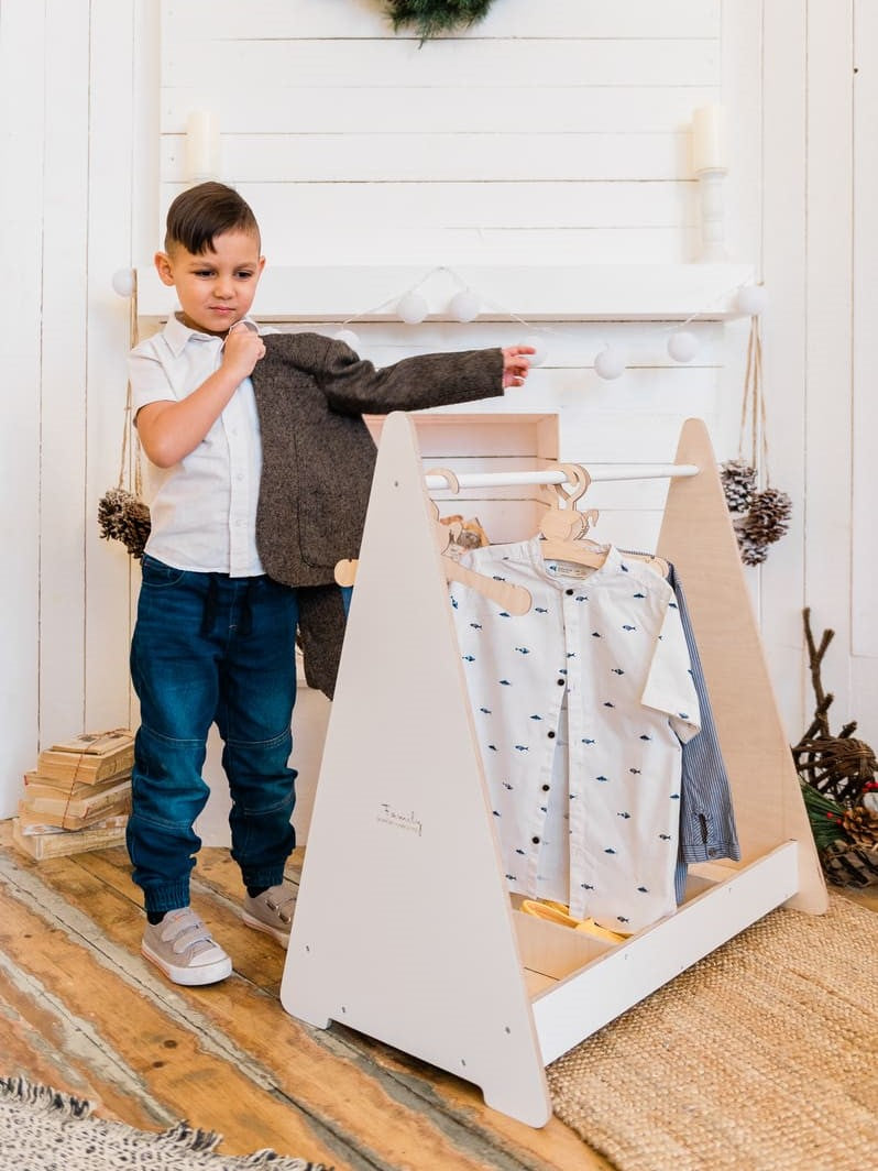 The Little Pyramid - Montessori Clothes Rack – The Learning Tower Company
